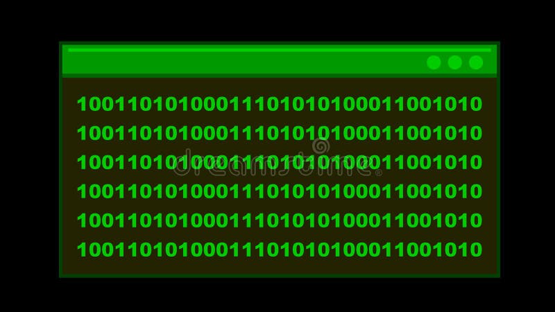 Video Animation Terminal Cmd Binary Code Stock Video - Video of ...
