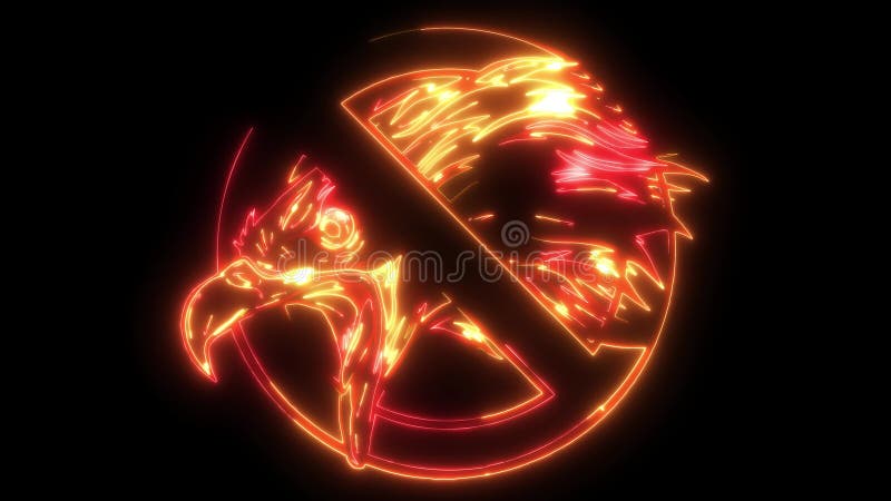 Video of Crossed Out Silhouette of the Bird Stock Video - Video of ...