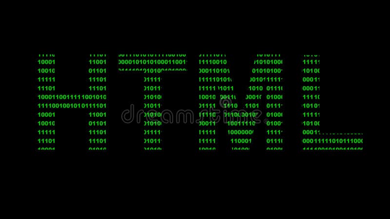 Video Animation Html Text Binary Code Stock Footage - Video of ...