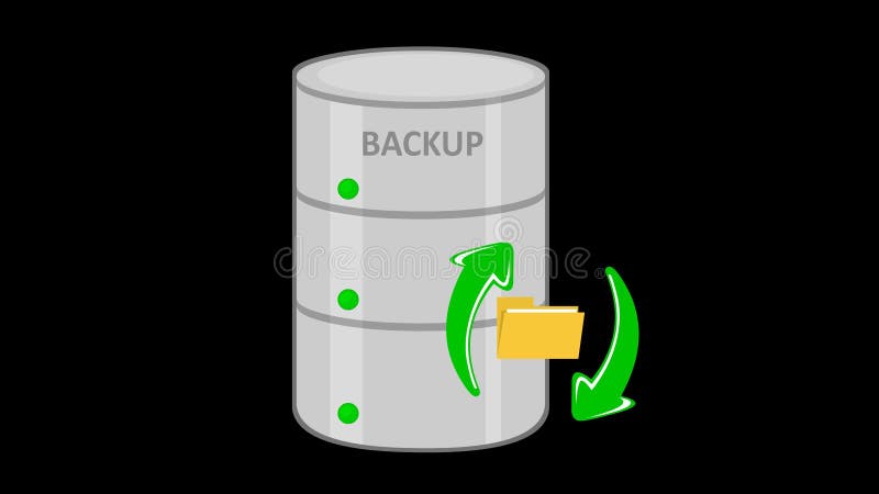 Pc Folder File Backup Concept Icon Stock Video - Video of foler, symbol ...