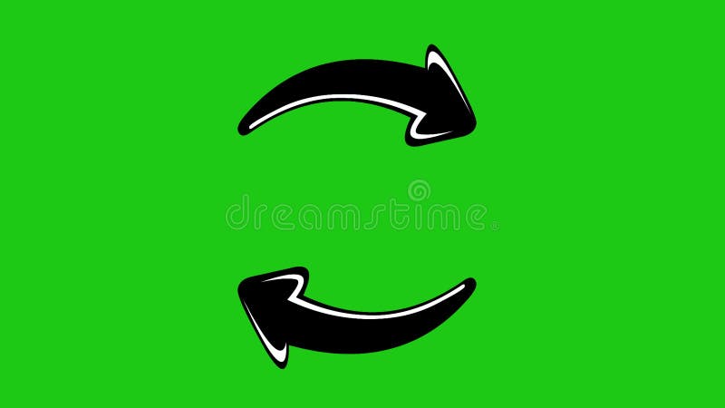 Video Animation Icon Load Arrow Rotate Circular Shape Stock Video ...