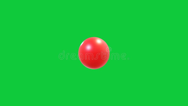 Video Animation: Jumping 3D Ball - Green Screen - Slow Motion Stock ...