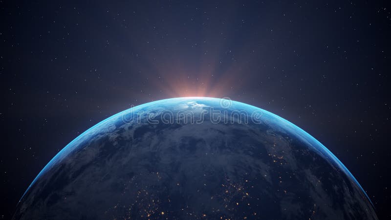 Video Animation of Planet Earth - Flying through Space Stock Video ...