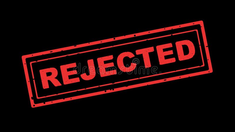 Animation with Rejected Stamp Stock Video - Video of screen, printing ...