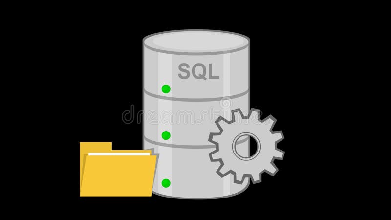 Symbol Server Database Storage Connect Concept Stock Video - Video of ...