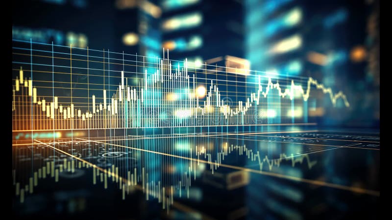 Video Animation of Stack of Coins and a Graph Chart Illustrating Upward ...