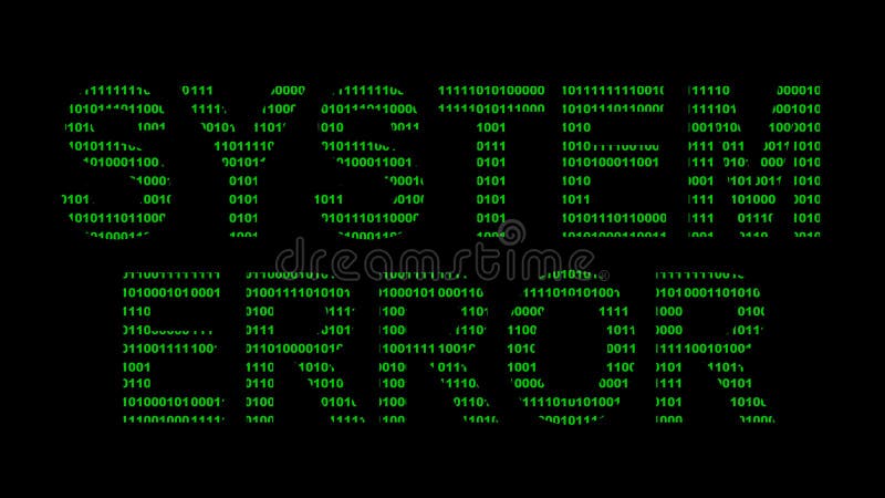 Video Animation System Error Text Word Binary Code Stock Video - Video ...