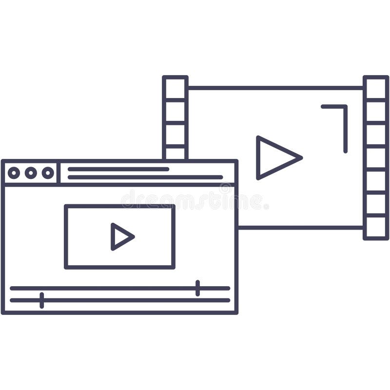 Video App Icon Vector Media Player Interface Stock Vector ... Video App Icon Vector Media Player Interface Stock Vector ...
