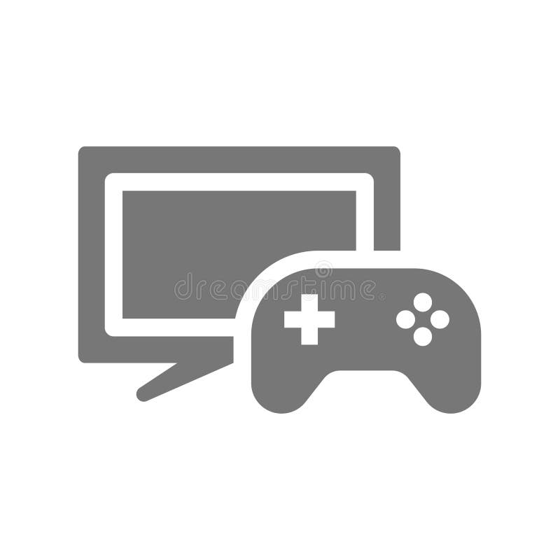 Video, Arcade and Computer Game Vector Icon Stock Illustration ...