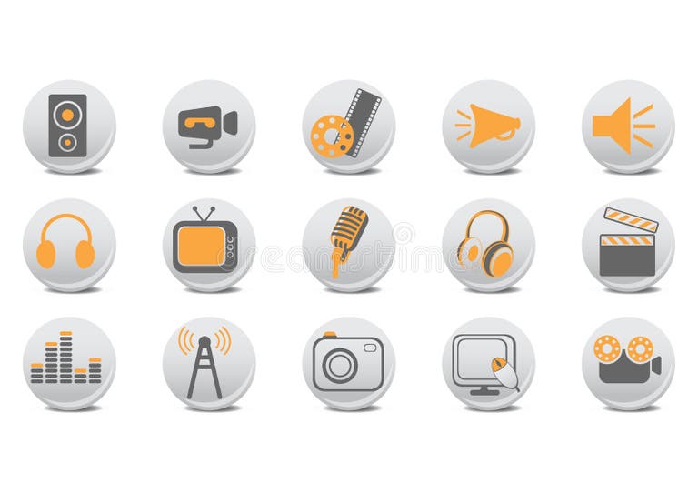 Audio Visual Camera Icon Stock Illustrations – 629 Audio Visual Camera ...