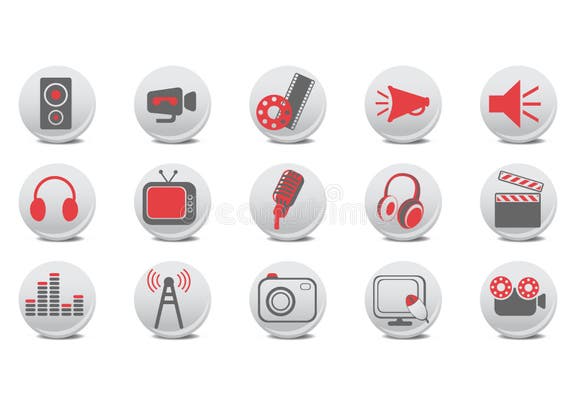 Audio Visual Camera Icon Stock Illustrations – 629 Audio Visual Camera ...