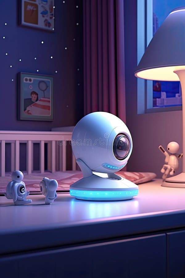 Video Baby Monitor for Baby Security, AI Generated Stock Illustration ...