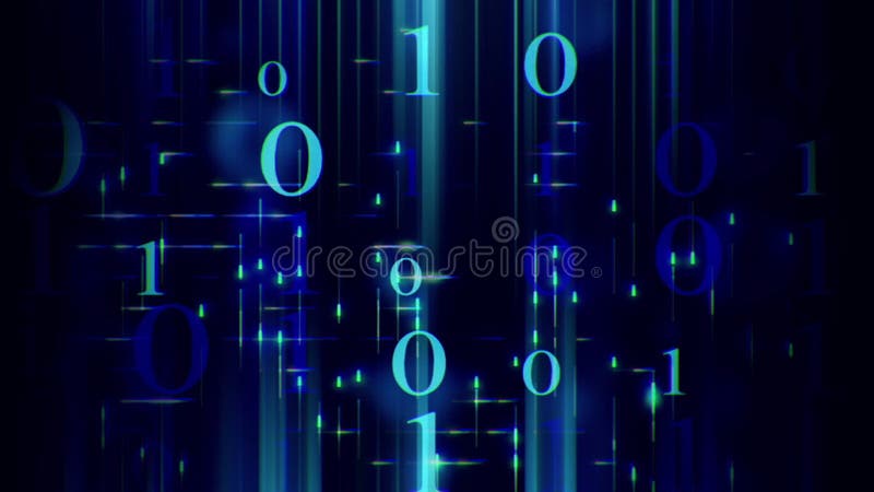 Video Background 1009: Scrolling Binary Text and Grid Abstraction Stock ...