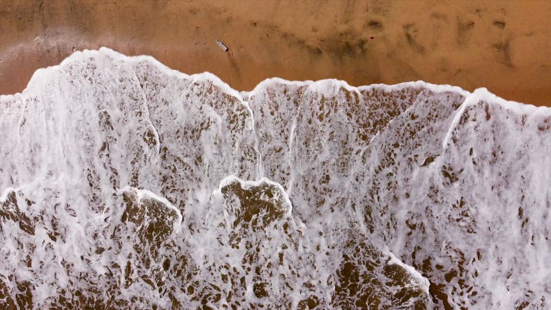 Beach Waves Touching Plastic Bottle Stock Video - Video of marine ...