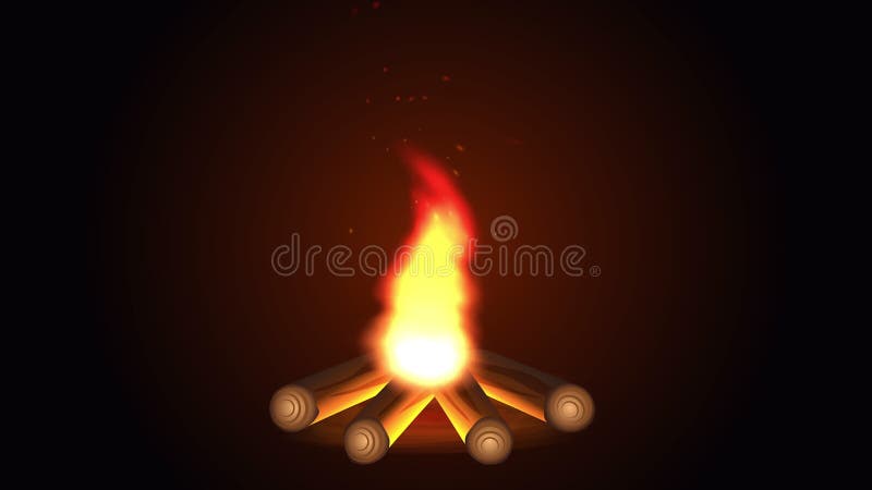 Bonfire animation stock video. Video of loop, stage - 196947887