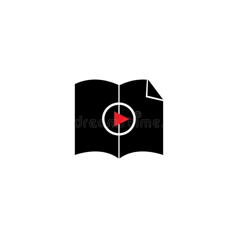 Video Book Logo Simple Design Template Illustrator Vector Stock Vector ...