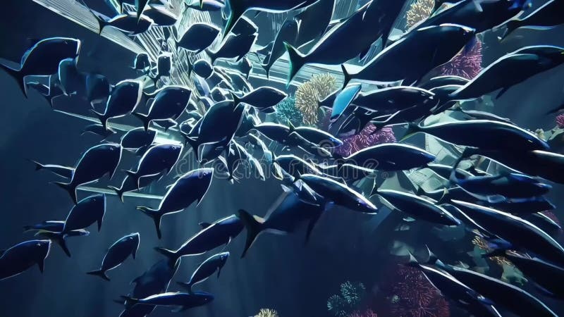 Breathtaking Loop Animation of a Sci-Fi Underwater Metropolis with ...