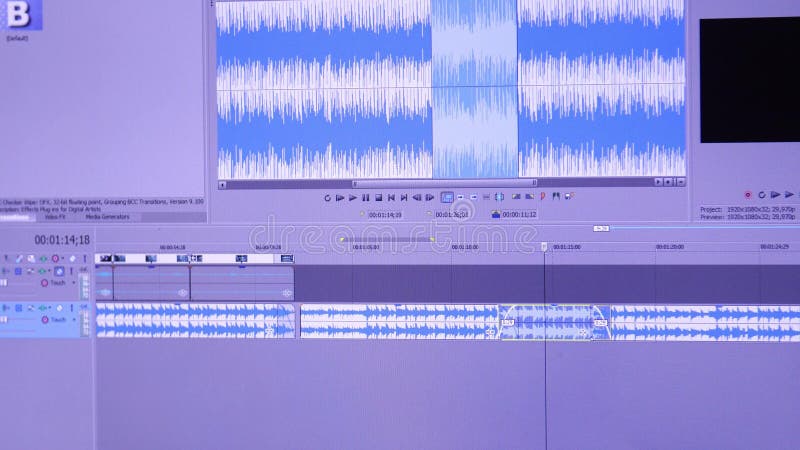 Video Broadcast Editing on PC Stock Video - Video of equipment ...