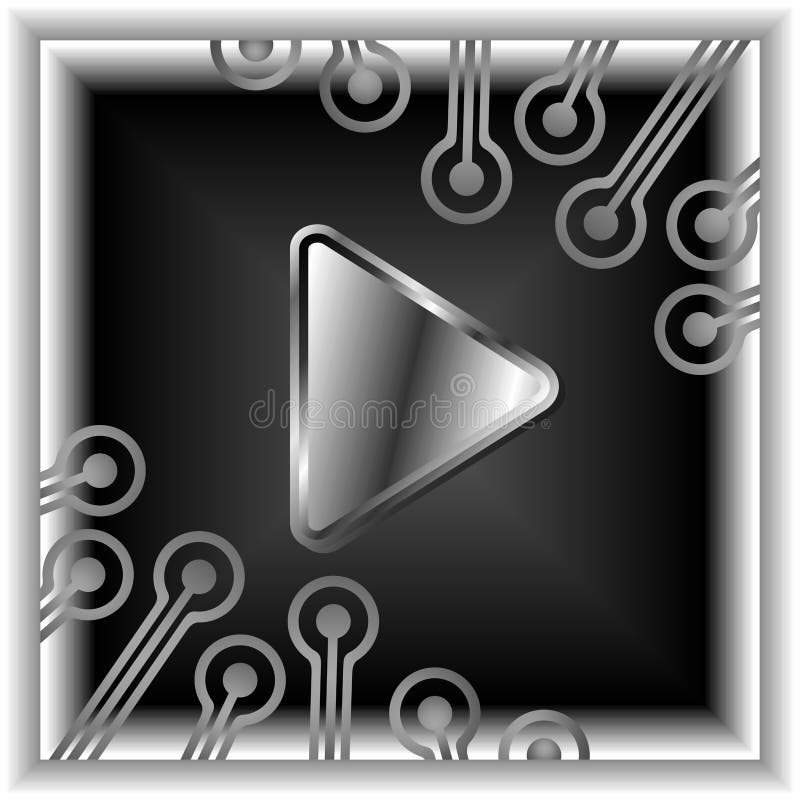 The video button stock illustration. Illustration of film - 26221682