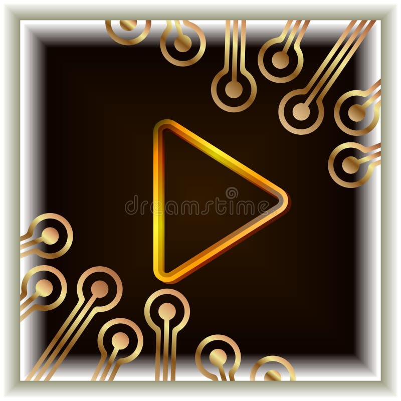 The video button stock illustration. Illustration of offline - 26221711