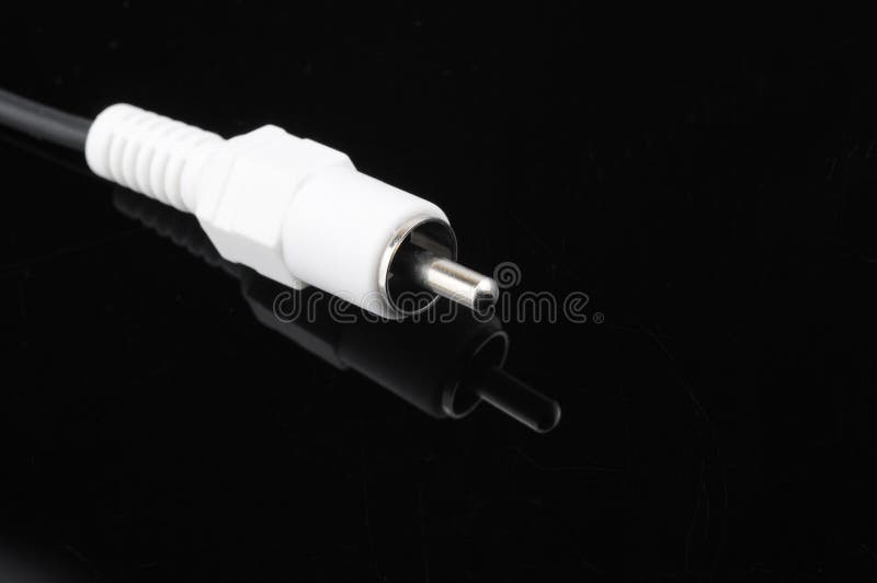 Video Cable Plug stock photo. Image of connection, reflection - 10904072