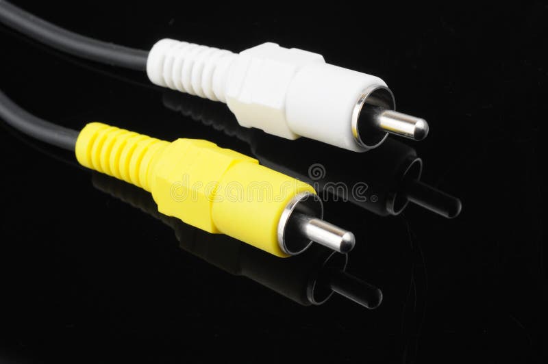 Video Cable Plugs stock photo. Image of input, closeup - 10858578