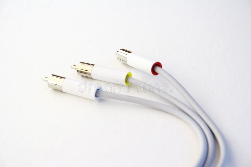 Video Cables Colour stock image. Image of apple, wire, connect - 563085