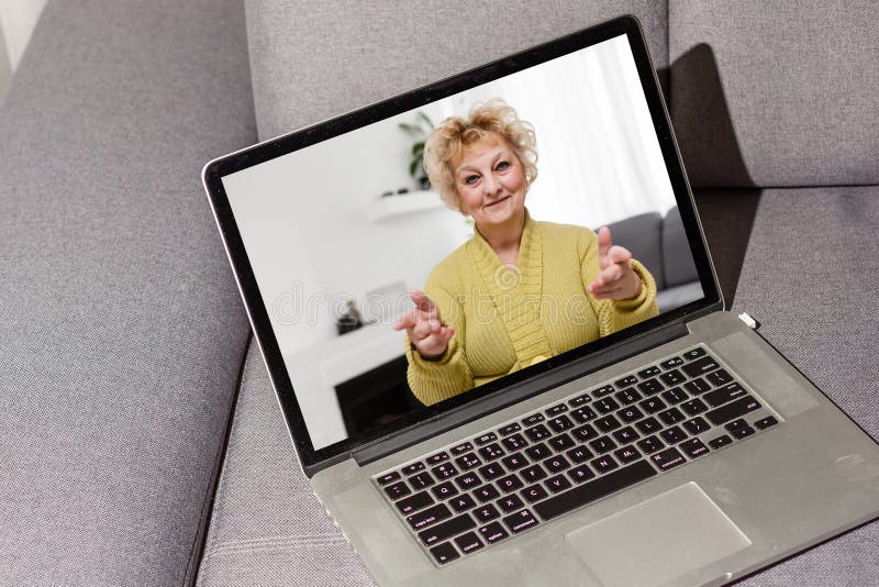 Video Call Chatting Communication Concept. Editorial Photo - Image of ...