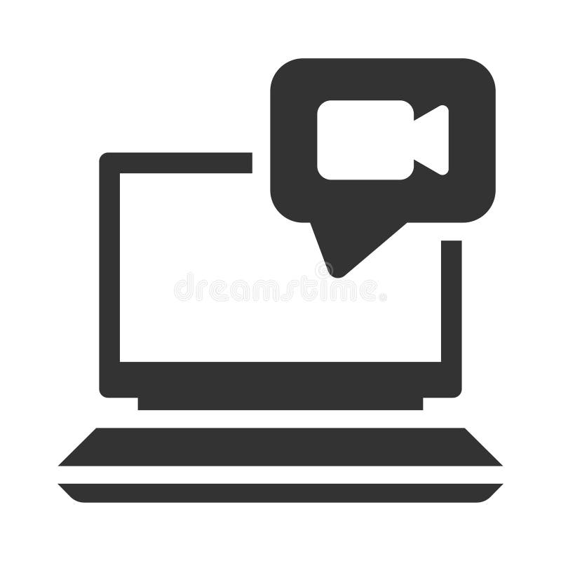 Video call icon stock vector. Illustration of conversation - 268270276