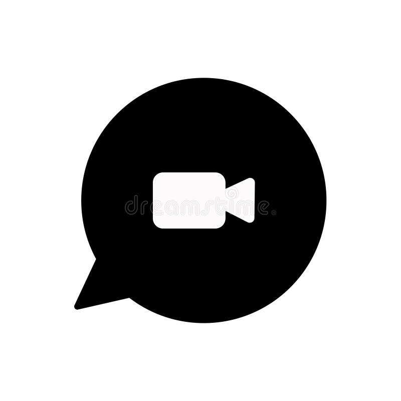 Video Call Icon Vector. Video Call Icon Flat Design Isolated on White ...
