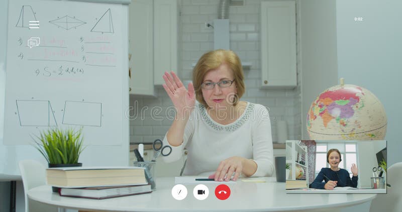 Video Call Interface. the Teacher Begins the Video Lesson. Features of ...