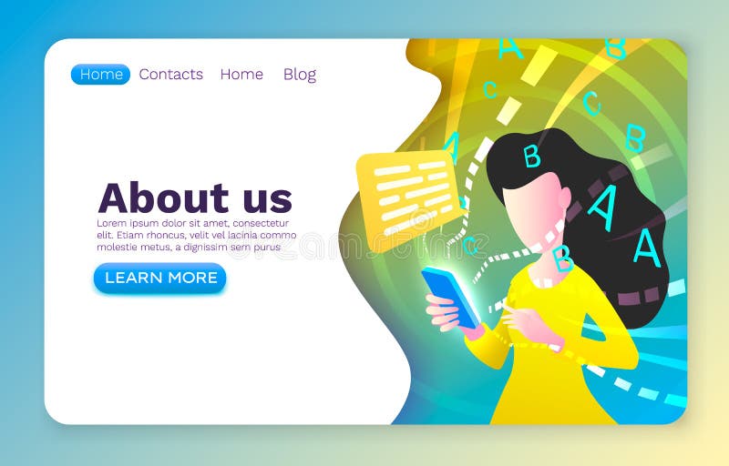 Video Call Mobile Chat, Concept People Talk, Web Banner App. Vector ...