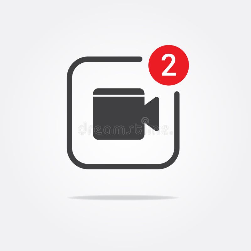 Video Call Notification Icon Stock Vector - Illustration of icon ...