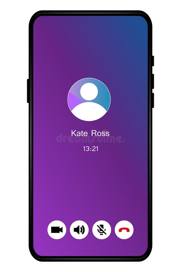Video Call Screen, Web User Interface for Conference Chat with ...