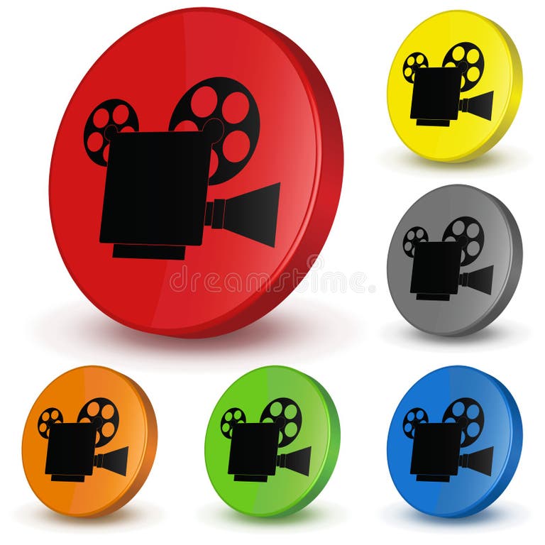 Colorful Video Camera Stock Illustrations – 20,217 Colorful Video ...