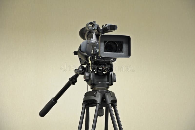 Stand video camera stock photo. Image of black, videocamera - 8903010