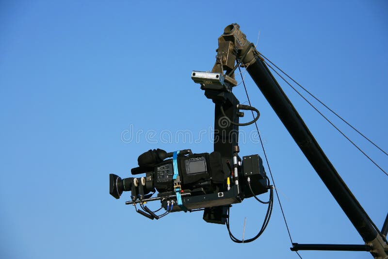 Video Camera on a Boom stock image. Image of news, televise - 733143