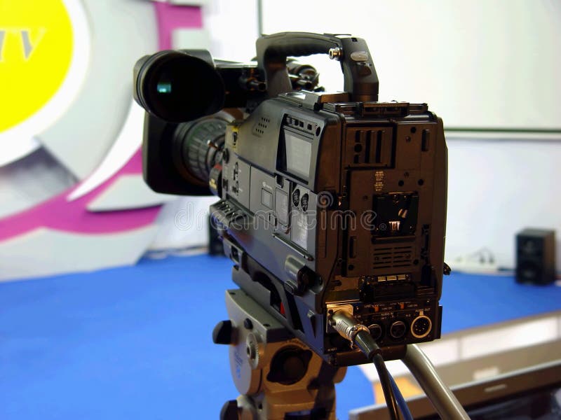 Video camera stock image. Image of grip, white, television - 817553