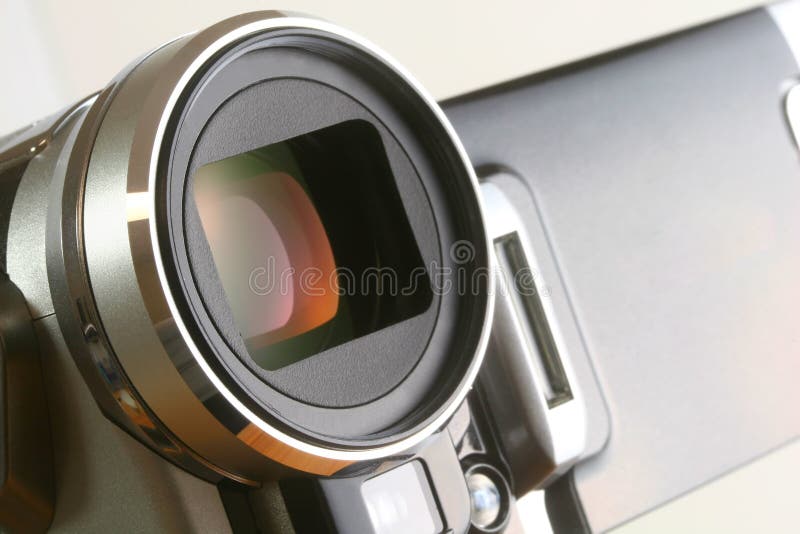 Video camera lens stock photo. Image of dark, zoom, tape - 2550272