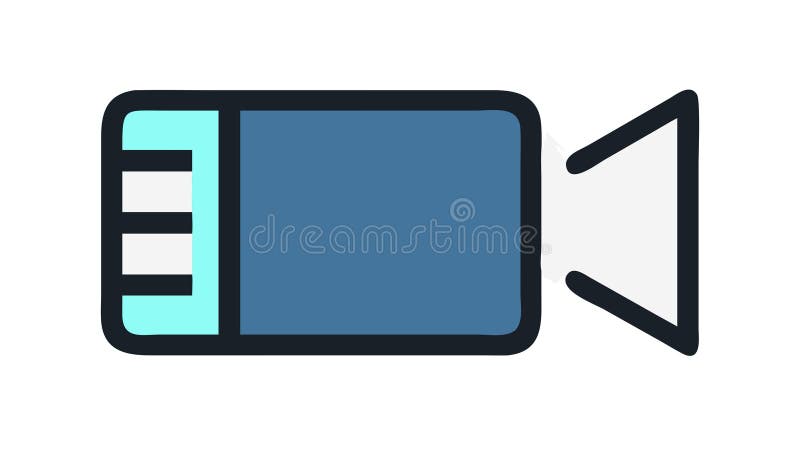 Video Camera with Aspect Ratio Adjustment Icon, Vector Design ...