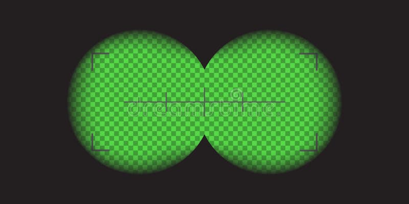 Video Camera, Binocular Night Vision Green Viewfinder Overlay. Camera ...