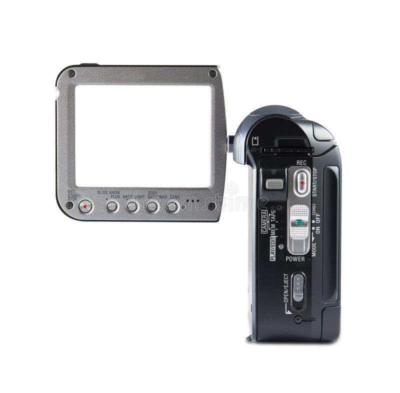 Video camera blank screen stock photo. Image of inspiration - 38306076