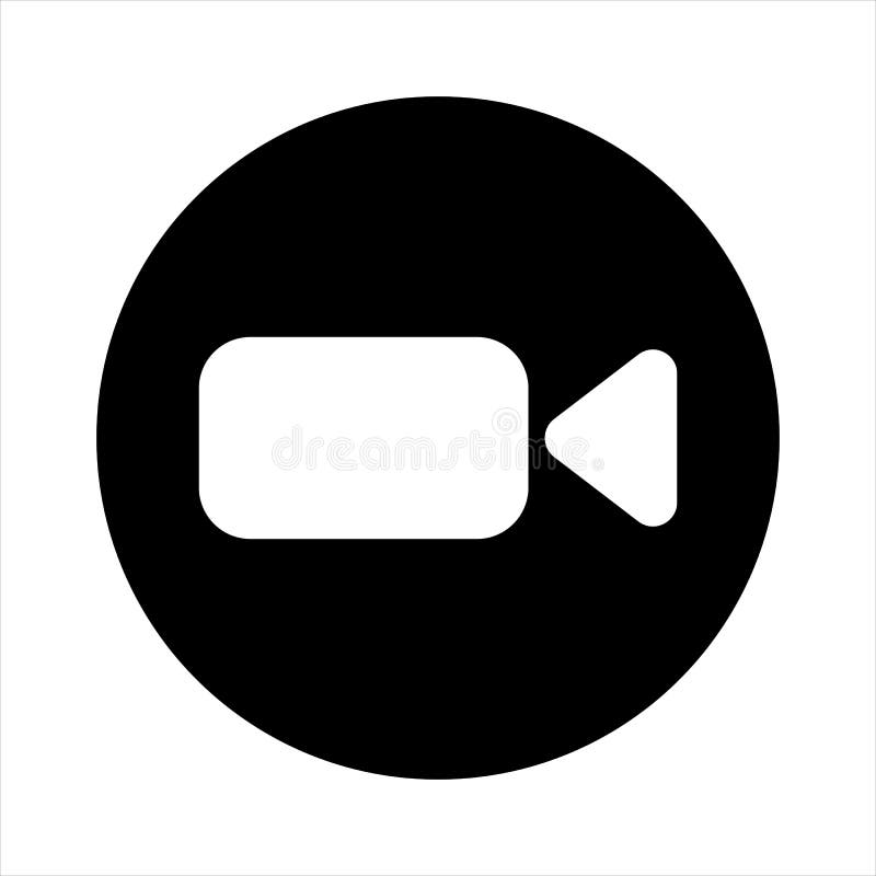 Video Camera Button Trendy Flat Style Icon. Camera Symbol for Your Web ...