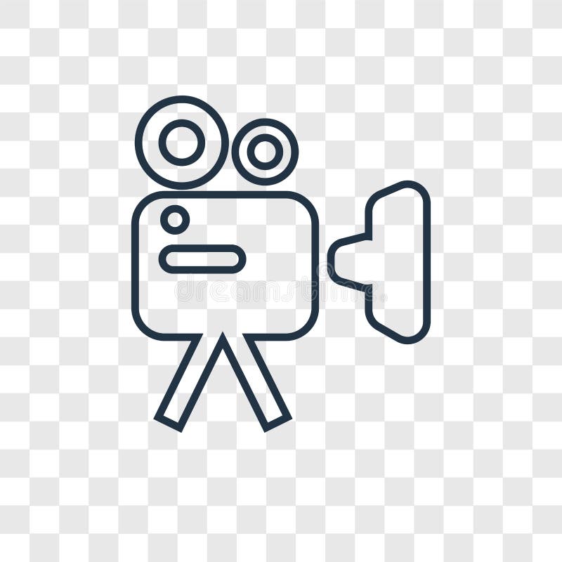 Video Camera Icon Vector Isolated on White Background, Logo Concept of ...