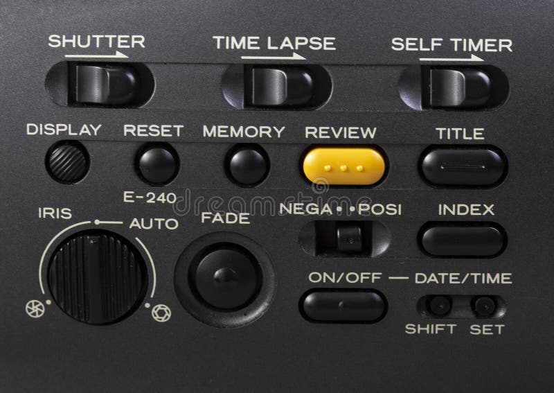 Video Camera Control Panel Close Up Photo Stock Photo - Image of live ...