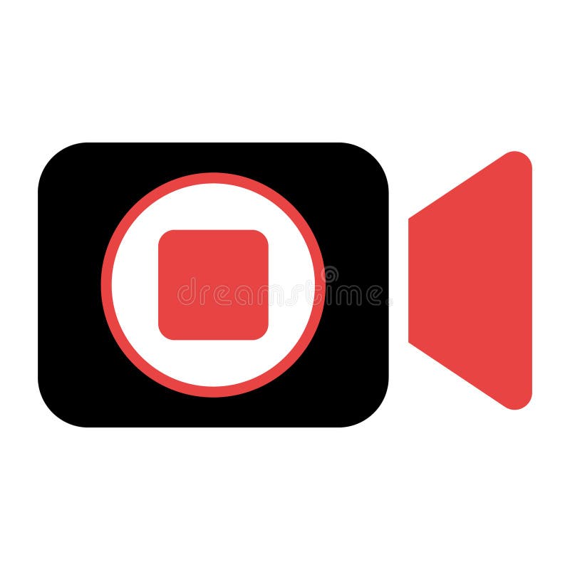 Video Camera, Currently Recording or Rec. Video Rec Vector Illustration ...