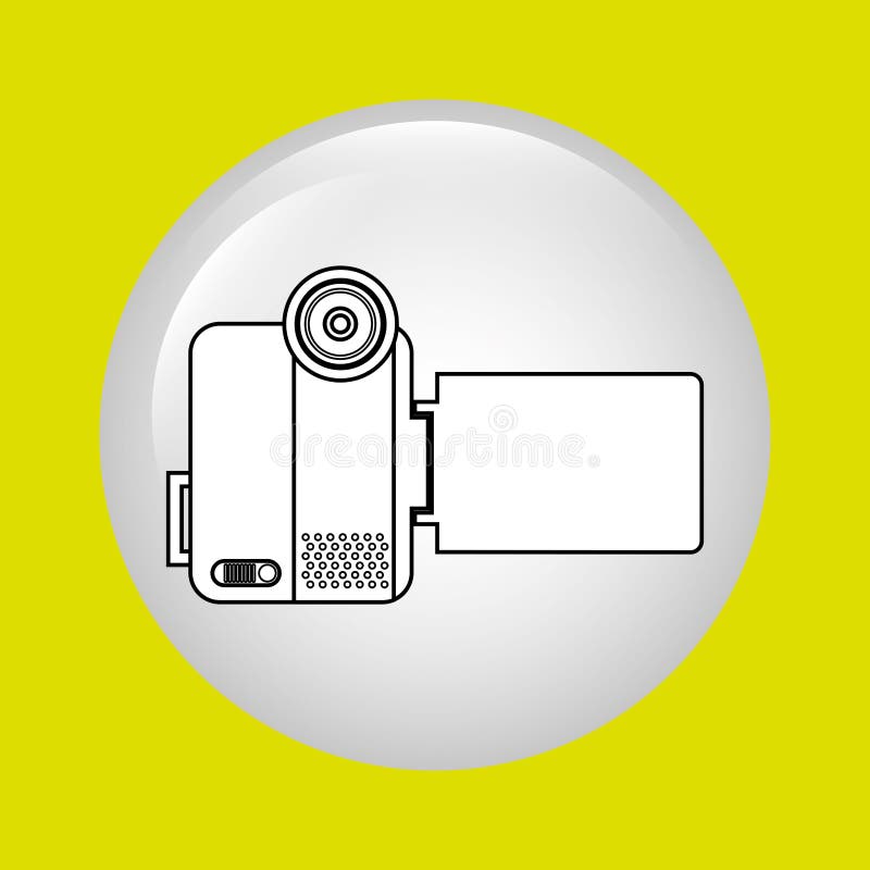 Video camera design stock illustration. Illustration of screen - 68693344