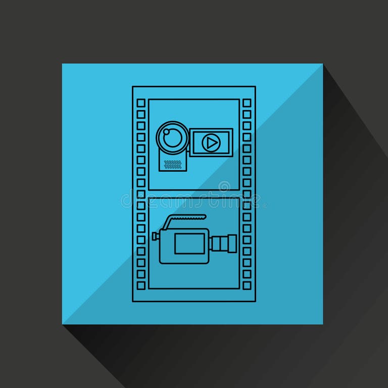Video camera design stock illustration. Illustration of symbol - 73437026