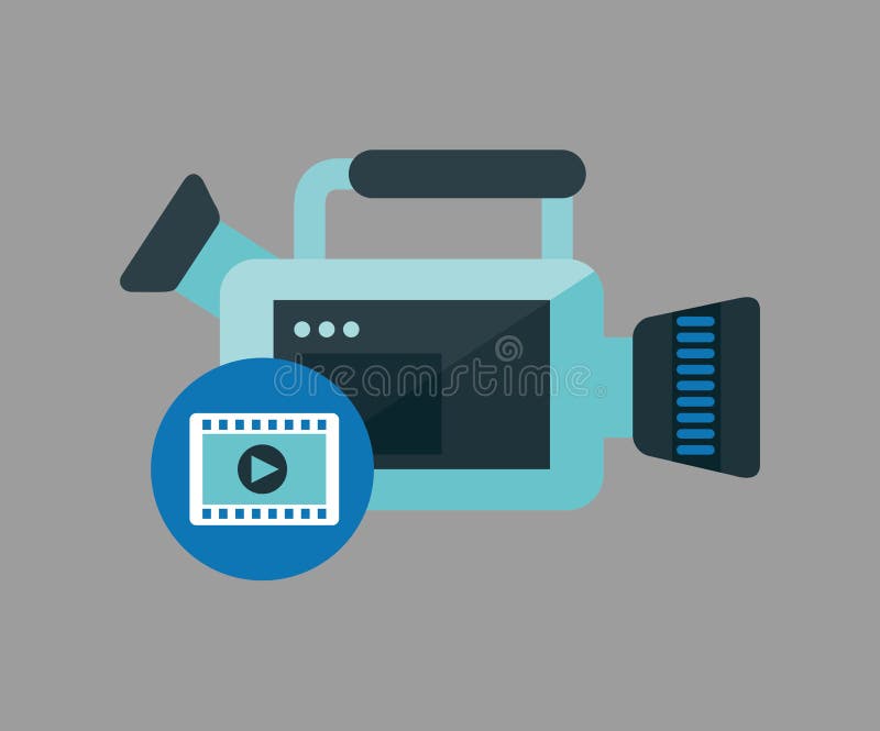 Video camera stock vector. Illustration of vector, graphics - 50342040