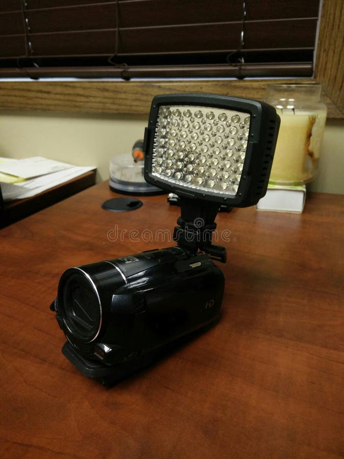Video Camera on Desk editorial photo. Image of desk, camcorder - 52604411